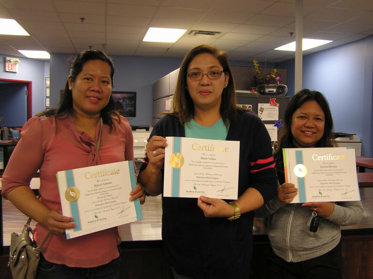 Graduating Classes – Edmonton West Campus | AOLCC