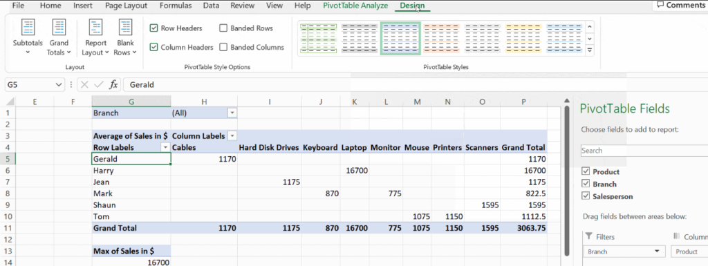 Pivot Tables in Excel - Getting Started for Beginners | AOLCC