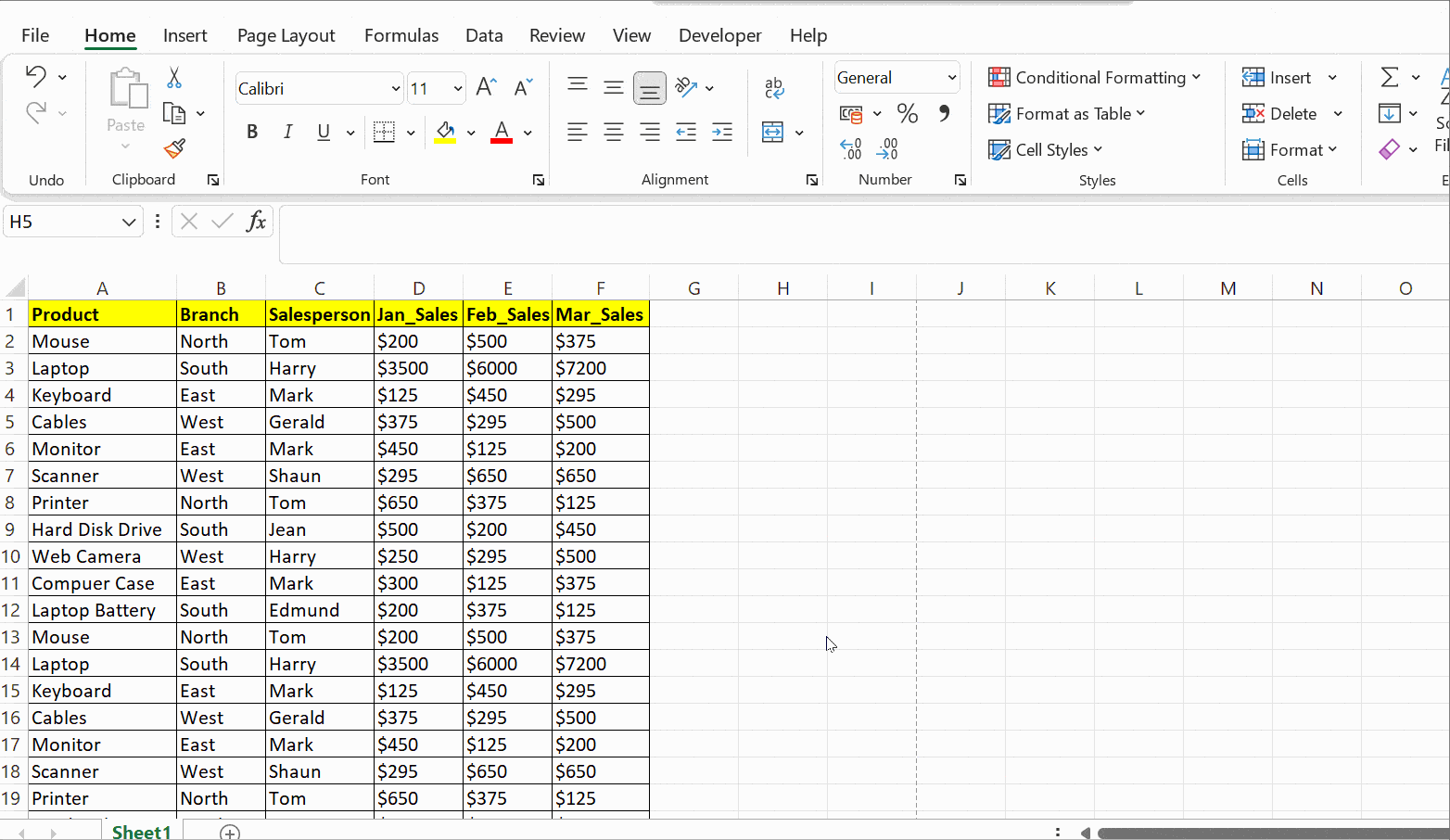 How to Freeze Panes in Excel + Improve Readability | AOLCC